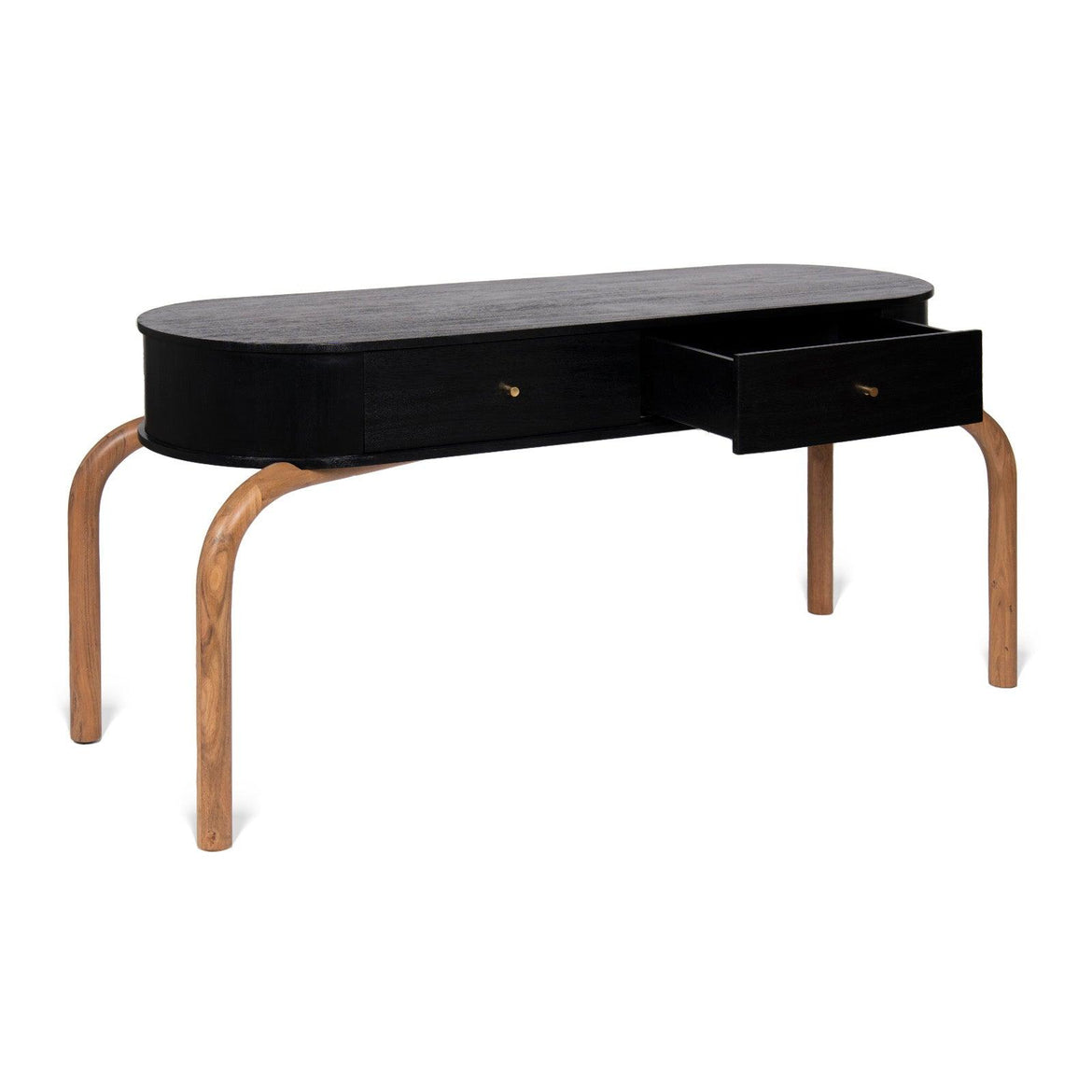 Wooden Console Table with Storage