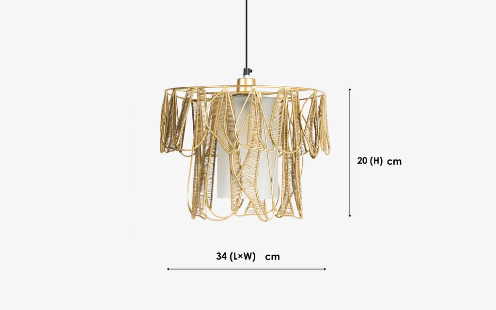 Aponi Wide Hanging Lamp | Orange Tree Home
