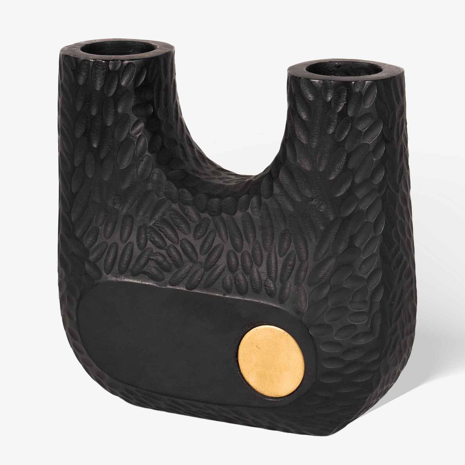 Darby Wooden Vase Double | Table Decor