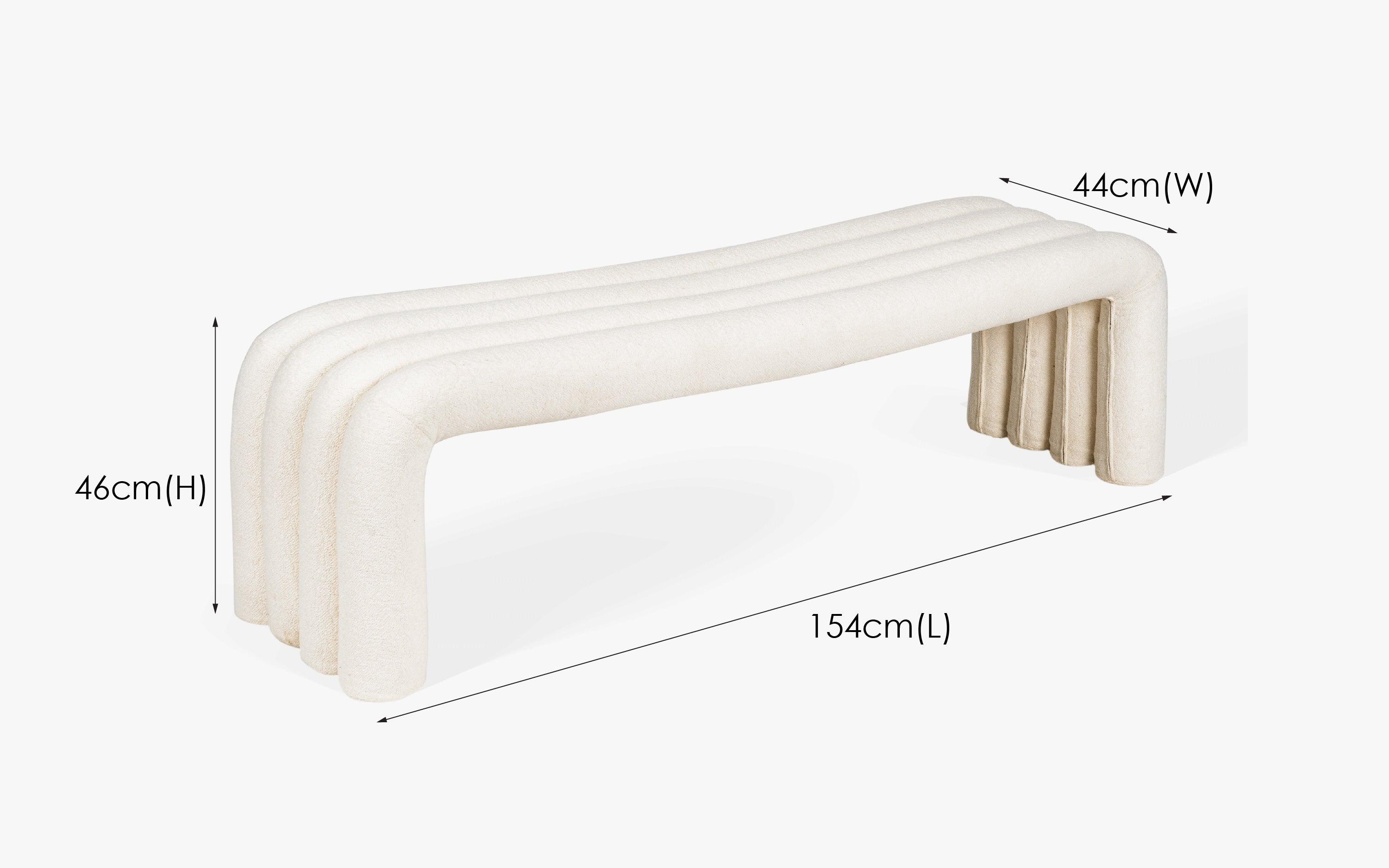 Kaba Upholstered Bench for Living Room.
