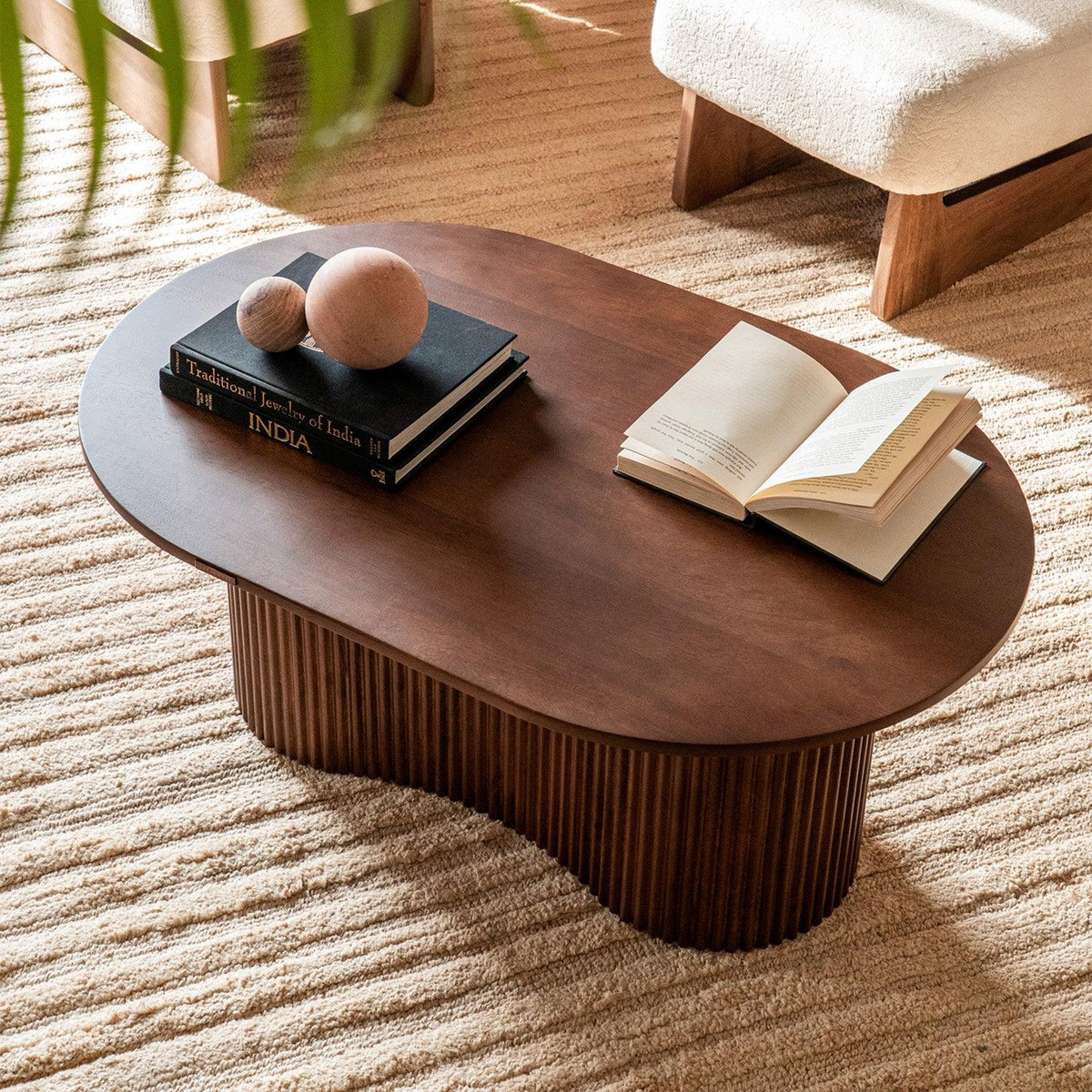 Linn Ribbed Table | Modern Center Table