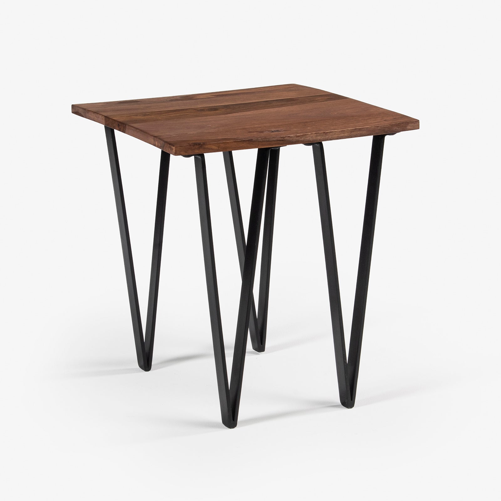 Metric Side Table | Sheesham Wood and Mild Steel
