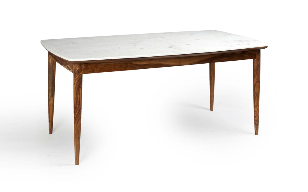 Dado Dining Table Marble Top 6 Seater