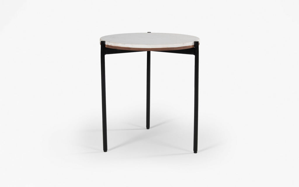 Throne Coffee Table Set of 2 – Sheesham Wood & Marble Top